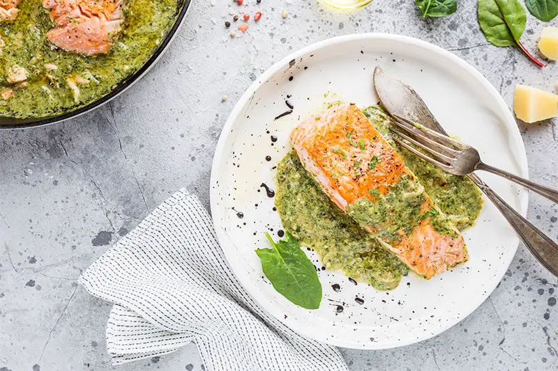 Saumon Vapeur à La Crème Dépinard Cuisinethermomix Recettes
